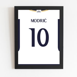 Printable Luka Modric Jersey, 2023-2024 New Season, Gift for Madridista ...