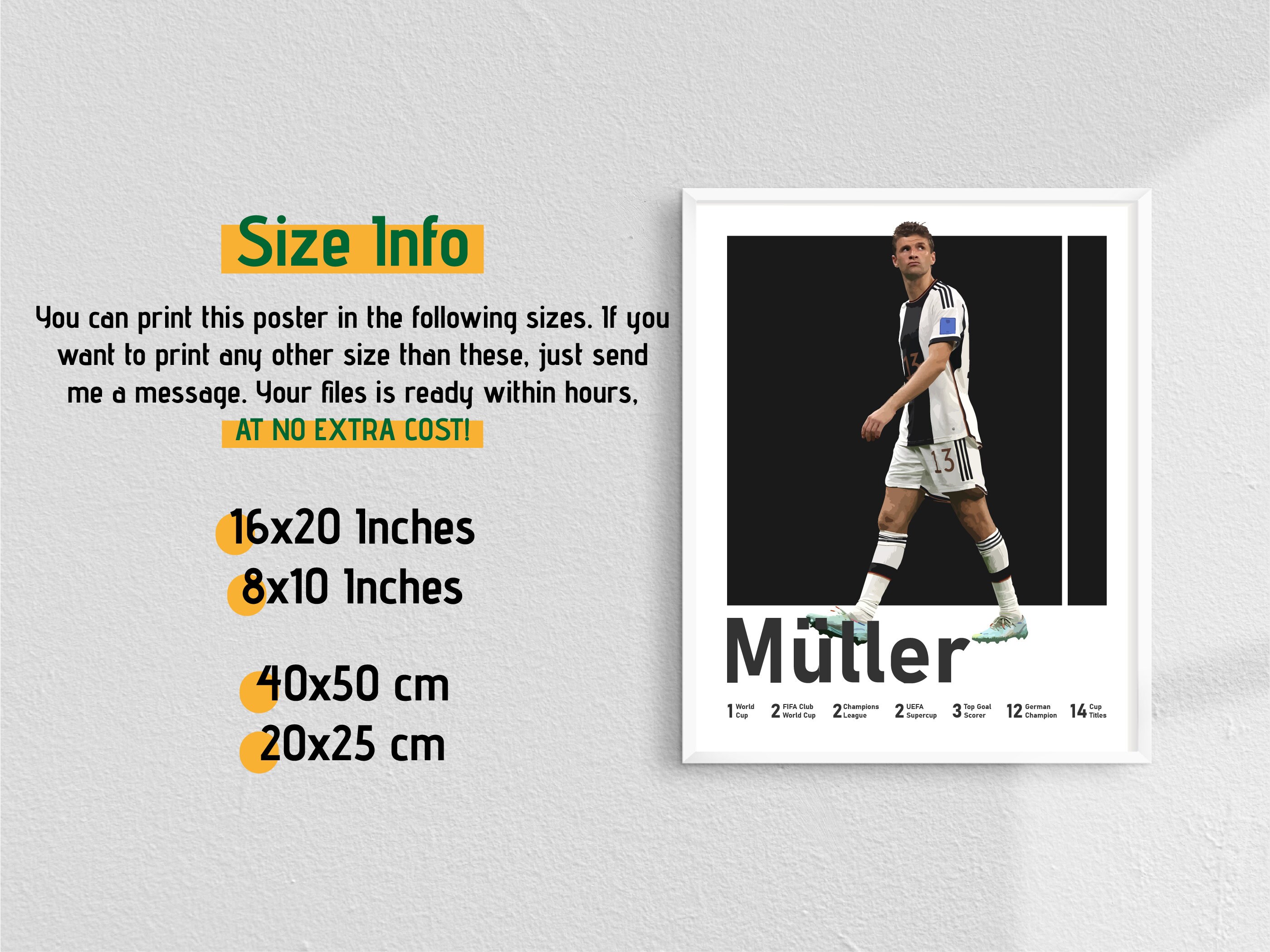 Printable Thomas Müller Poster Football Print German - Etsy