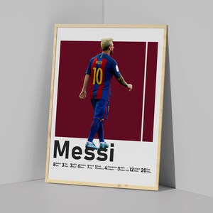 Printable Lionel Messi Poster, Messi Print, Argentine Soccer GOAT, Teen ...