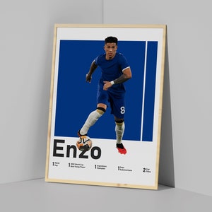 Printable Enzo Fernandez Poster, Argentine Midfileder, Boys Room ...