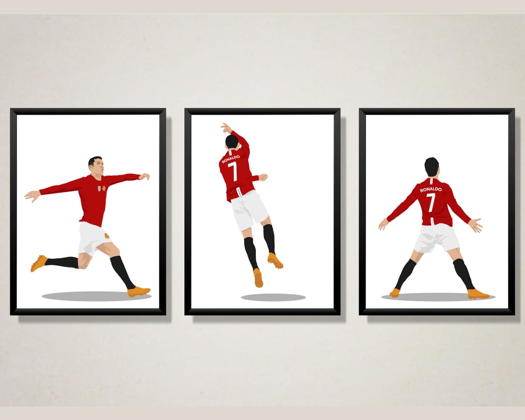 Printable Cristiano Ronaldo Legendary Poster Bundle Set of 3 - Etsy