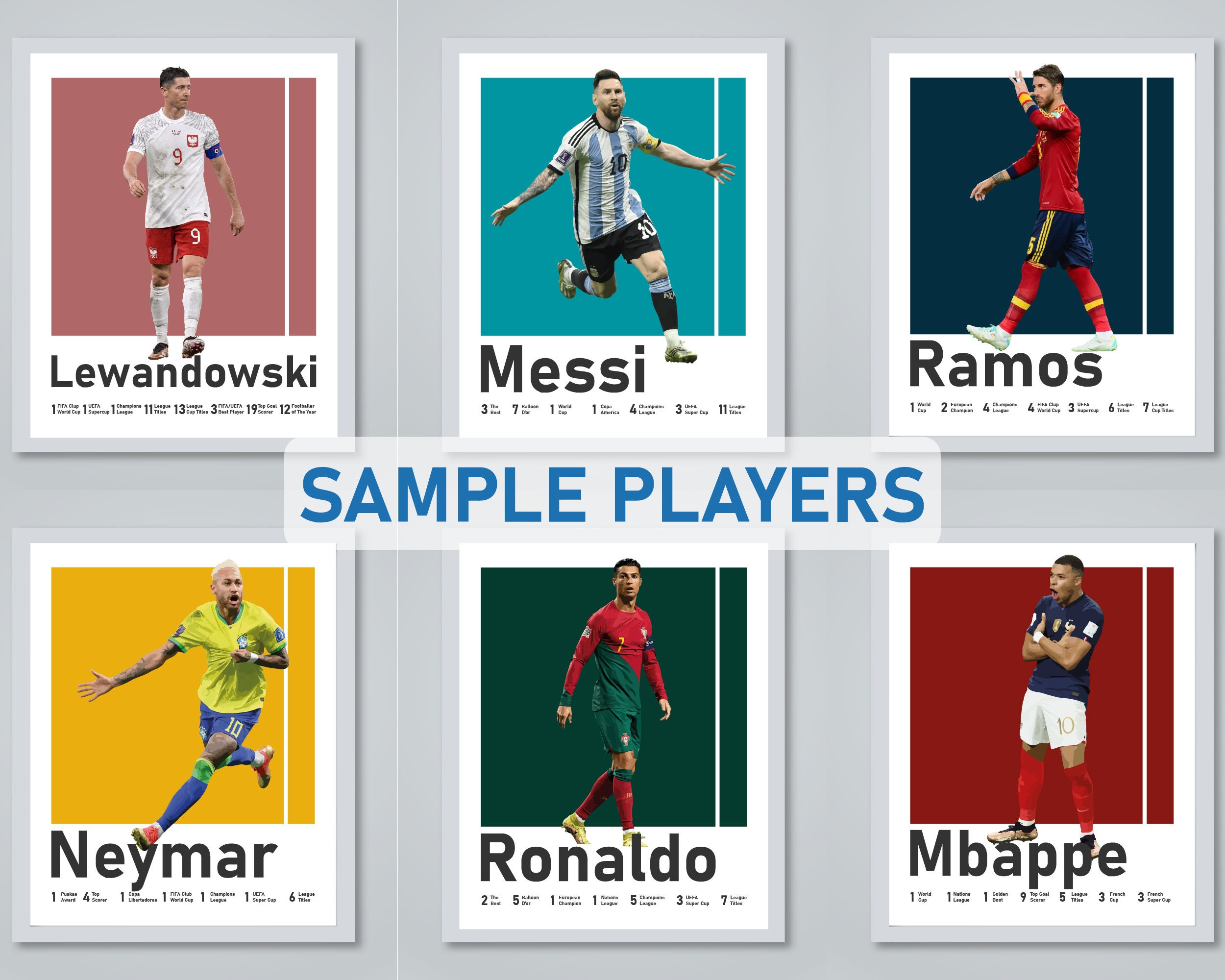 Custom Football Player Poster Customizable Soccer Poster - Etsy