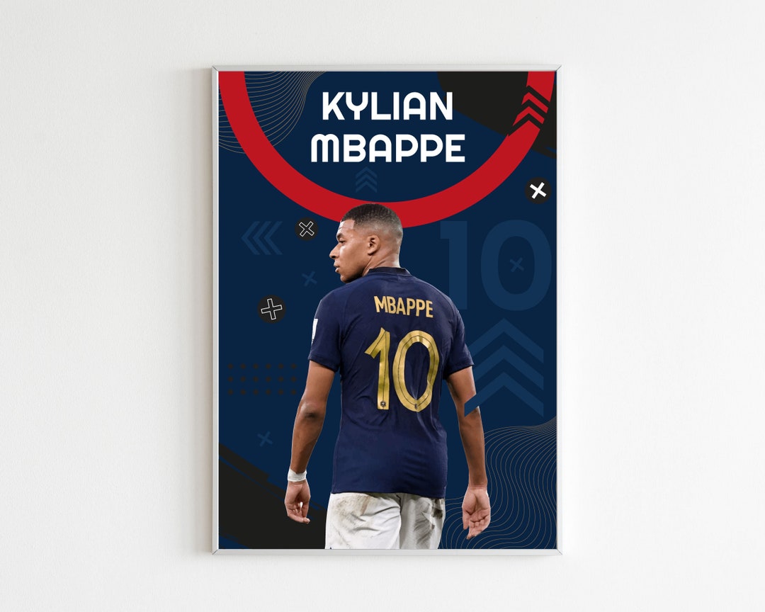 Printable Kylian Mbappe Poster, Large Sport Decoration - Etsy