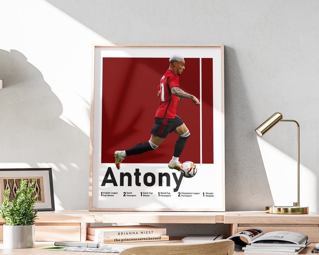 Printable Antony Poster, Soccer Print, Brazilian Forward, Antony Wall ...