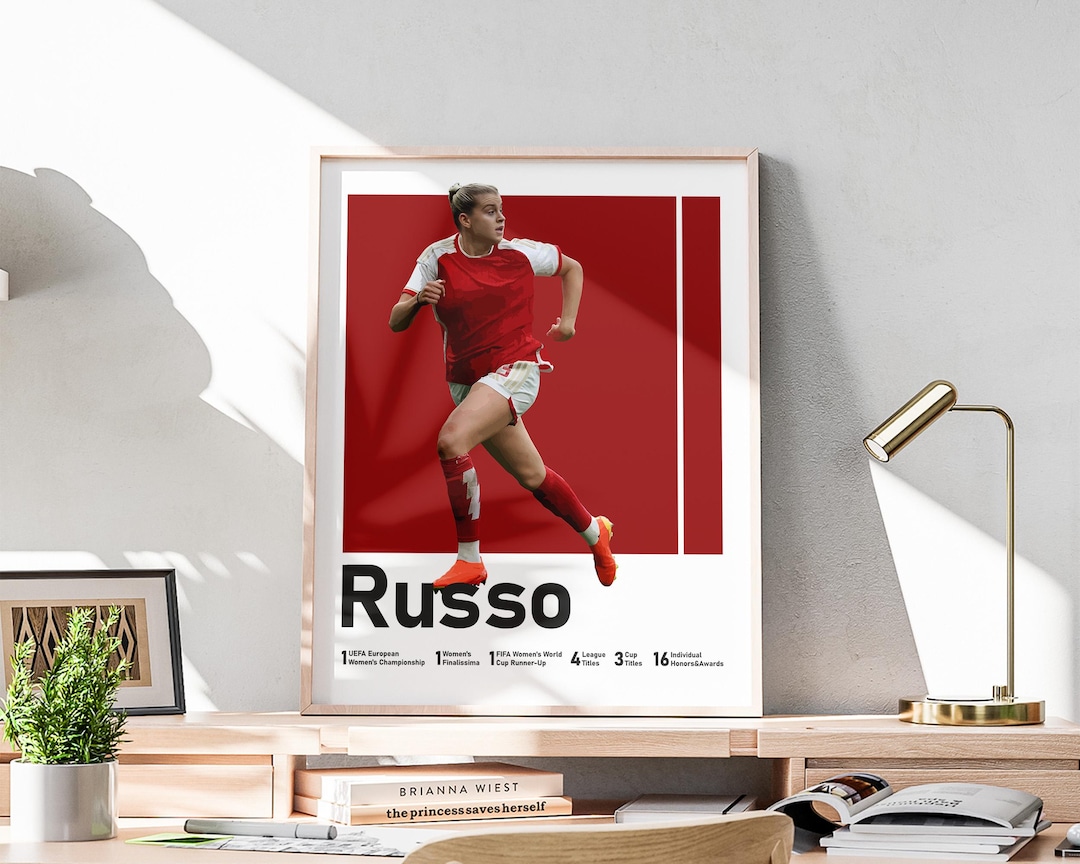 Printable Alessia Russo Poster, Girls Room Soccer Decor, Women's ...