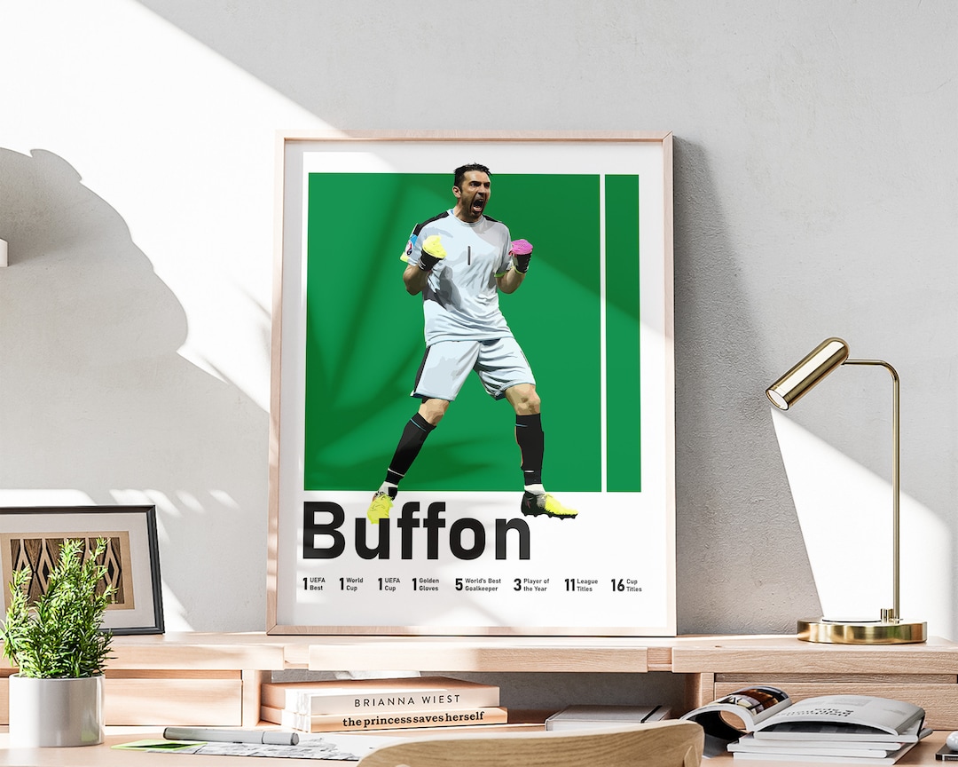 Printable Gianluigi Buffon Poster, Italian Legend Goalkeeper, Game Room ...