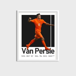 Printable Robin Van Persie Poster, Dutch Striker, Football Print, Van ...