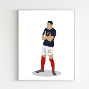 Printable Football Stars Posters Bundle, Ronaldo Messi Neymar Haaland ...