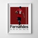 Printable Bruno Fernandes Poster, Soccer Print, Portuguese Midfielder ...