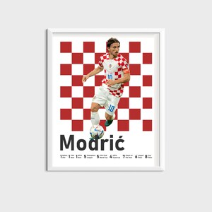 Printable Luka Modric Poster, One of the Best Players, Croatian ...