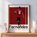 Printable Bruno Fernandes Poster, Soccer Print, Portuguese Midfielder ...