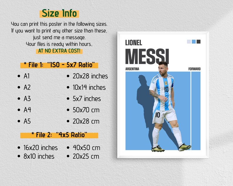 Lionel Messi Poster: Argentine Football Legend (digital Download) - Etsy