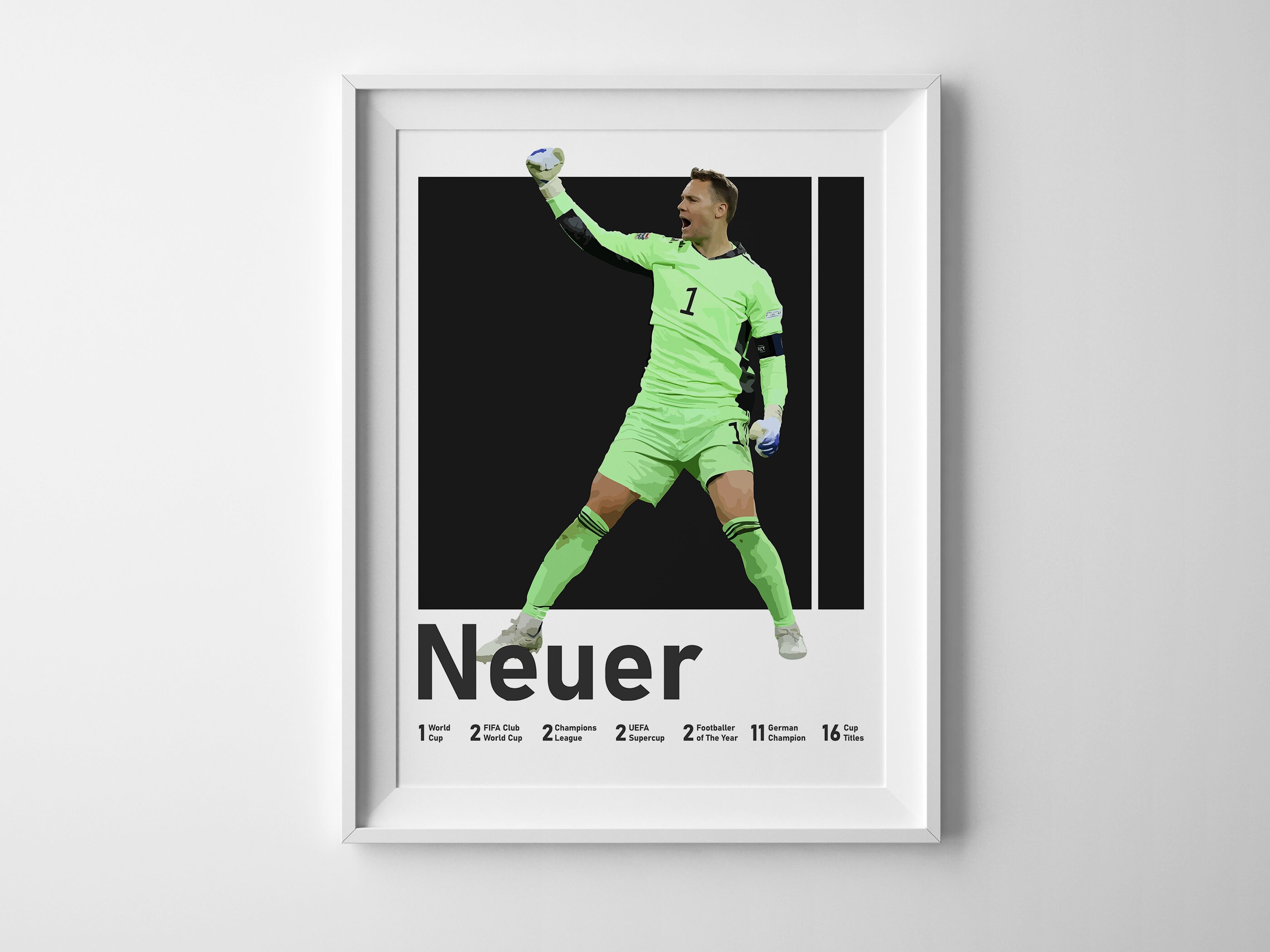 Printable Manuel Neuer Poster, German Goalie, Neuer Wall Art, Soccer ...