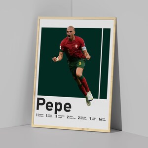 Printable Pepe Poster, Portugal Soccer Print, Man Cave Decoration ...