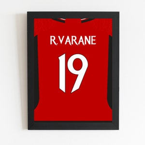 Printable Raphael Varane Jersey, 2023-2024 Season, Varane Shirt, French ...