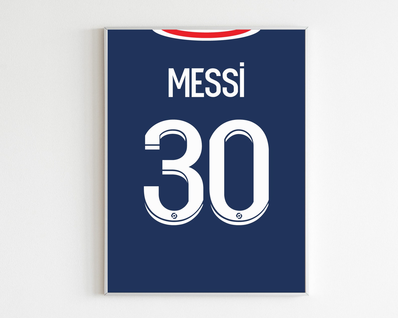 Printable Messi Ronaldo Jersey Posters Football Wall Art Set - Etsy