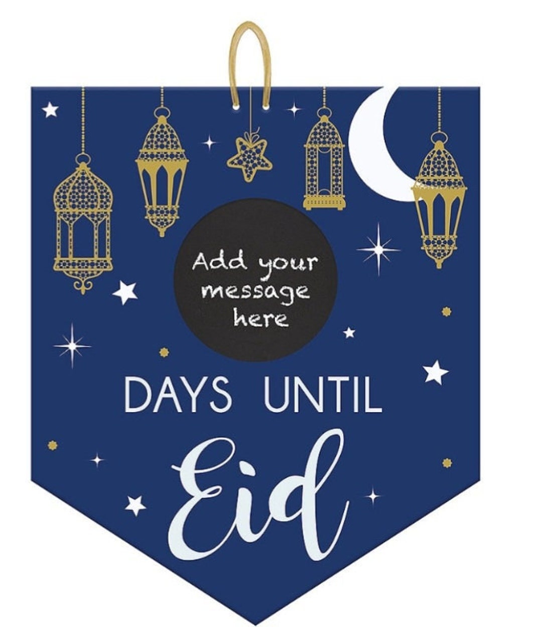 Eid Countdown Chalkboard Sign - Etsy