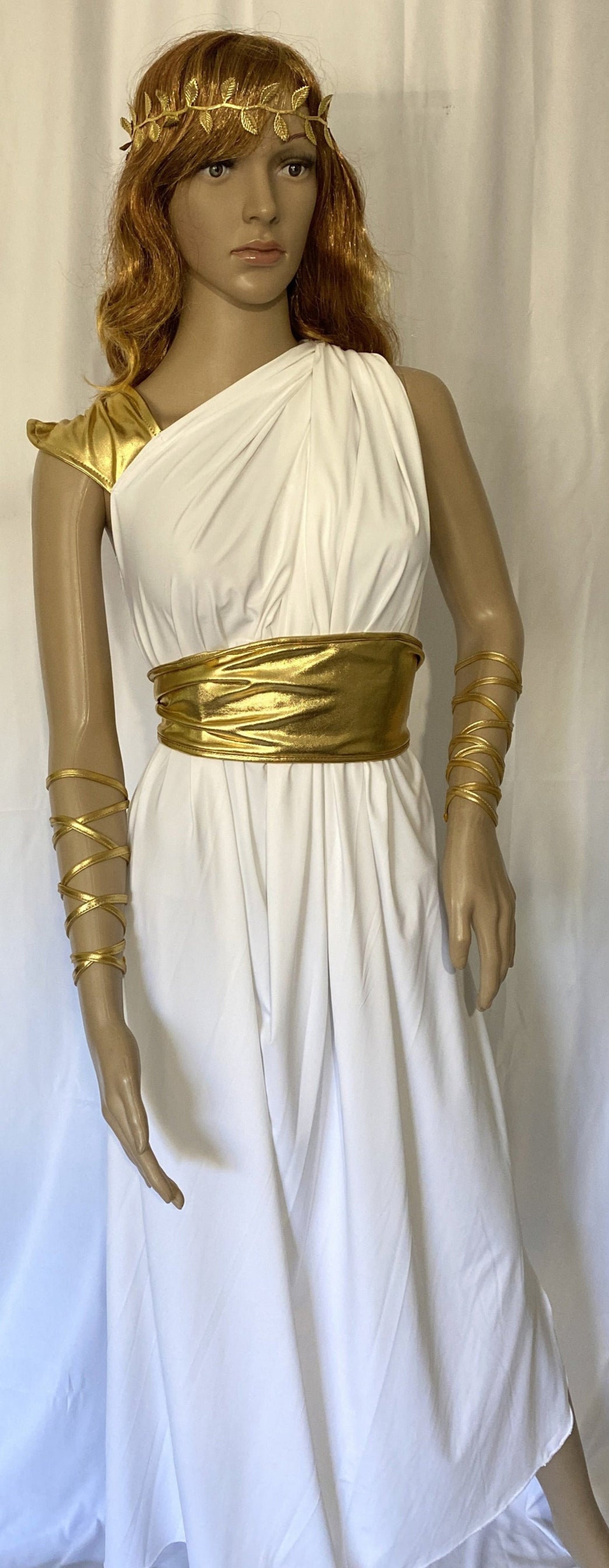 Greek Goddess Toga Wedding Dress Bridesmaid Gift Gold - Etsy