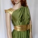 Greek Goddess Short Toga Gold Gorean Snake Wraps Halloween Costume - Etsy