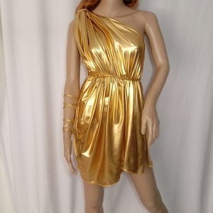 Greek Goddess Toga Gold Halloween Costume - Etsy