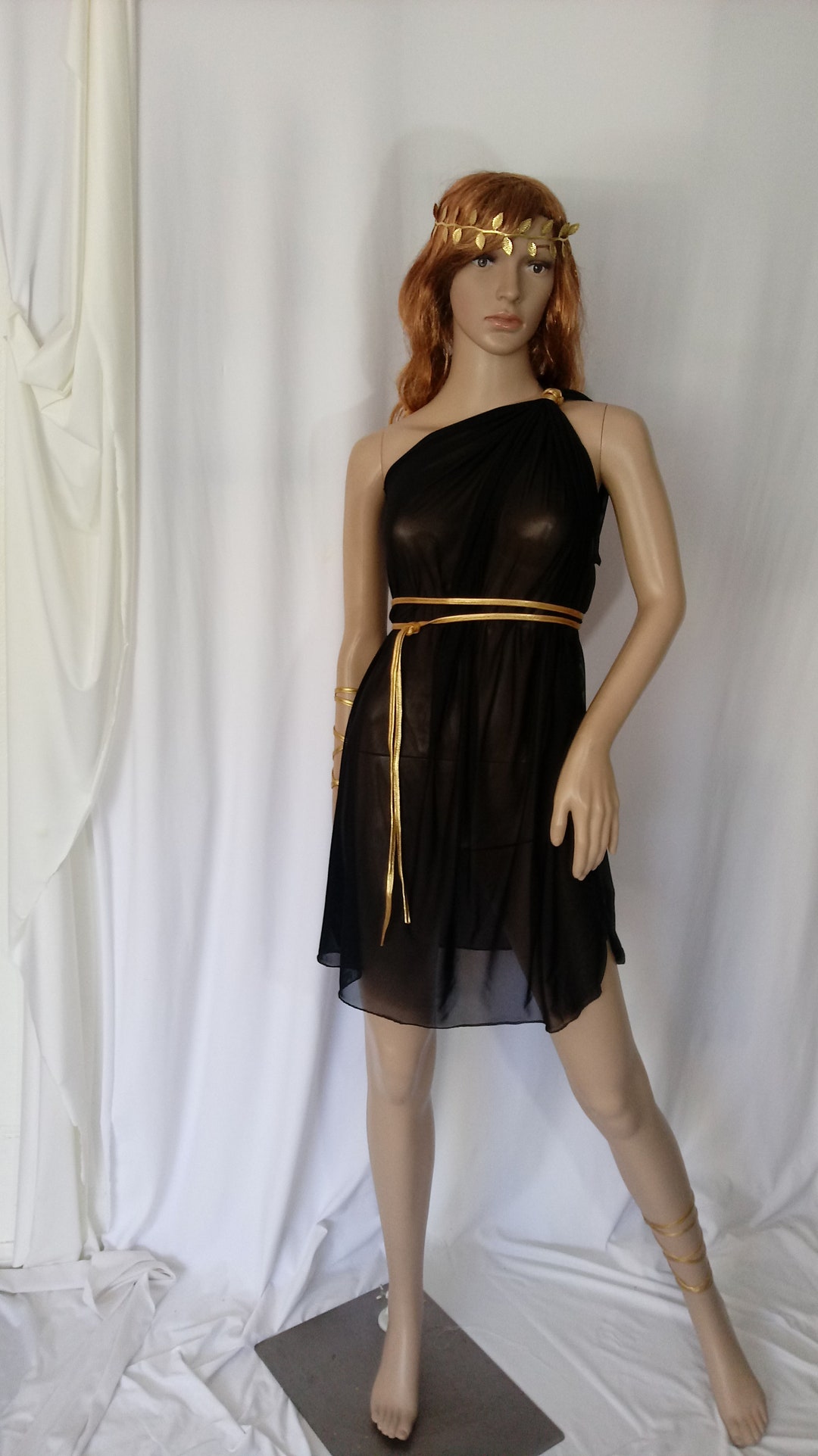 Greek Goddess Toga Gold Halloween Costume - Etsy