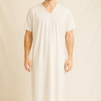 Mens Kaftan Ancient Greek Tunic Costume – Historical White Robe Outfit ...