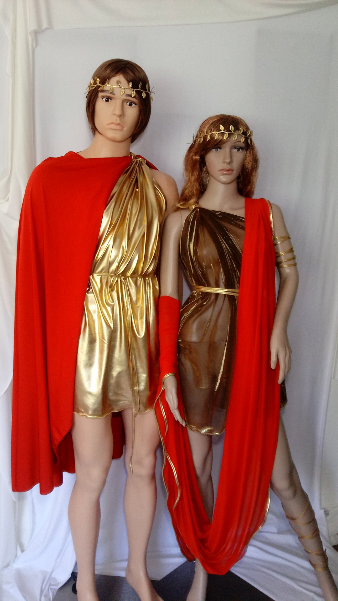 Ancient Greek Inspired Stola Handcrafted Greek Goddess Gold Halloween ...