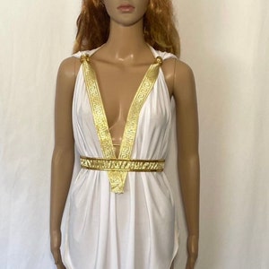 Greek Goddess Tunic Lingerie Gold Role Play Submissive Gorean - Etsy