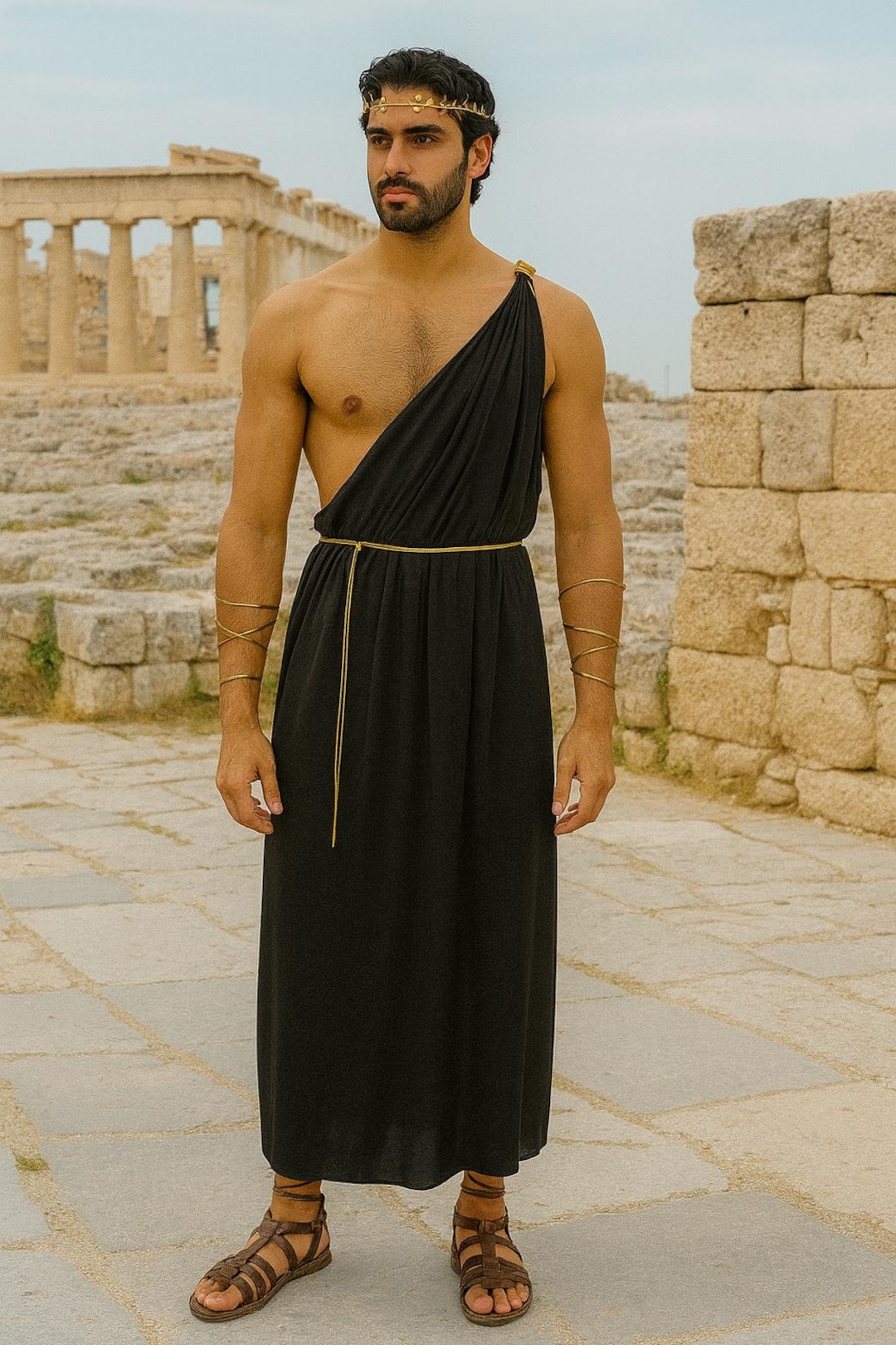 Men’s Greek God Toga.halloween Costume Ancient Roman Cosplay Ancient ...