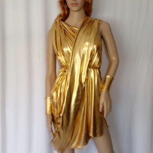 Greek Goddess Gold Toga Halloween Costume - Etsy
