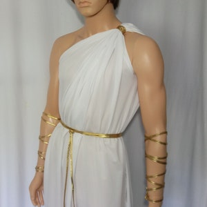 Greek God Toga Spartan Tunic Gold Halloween Costume - Etsy