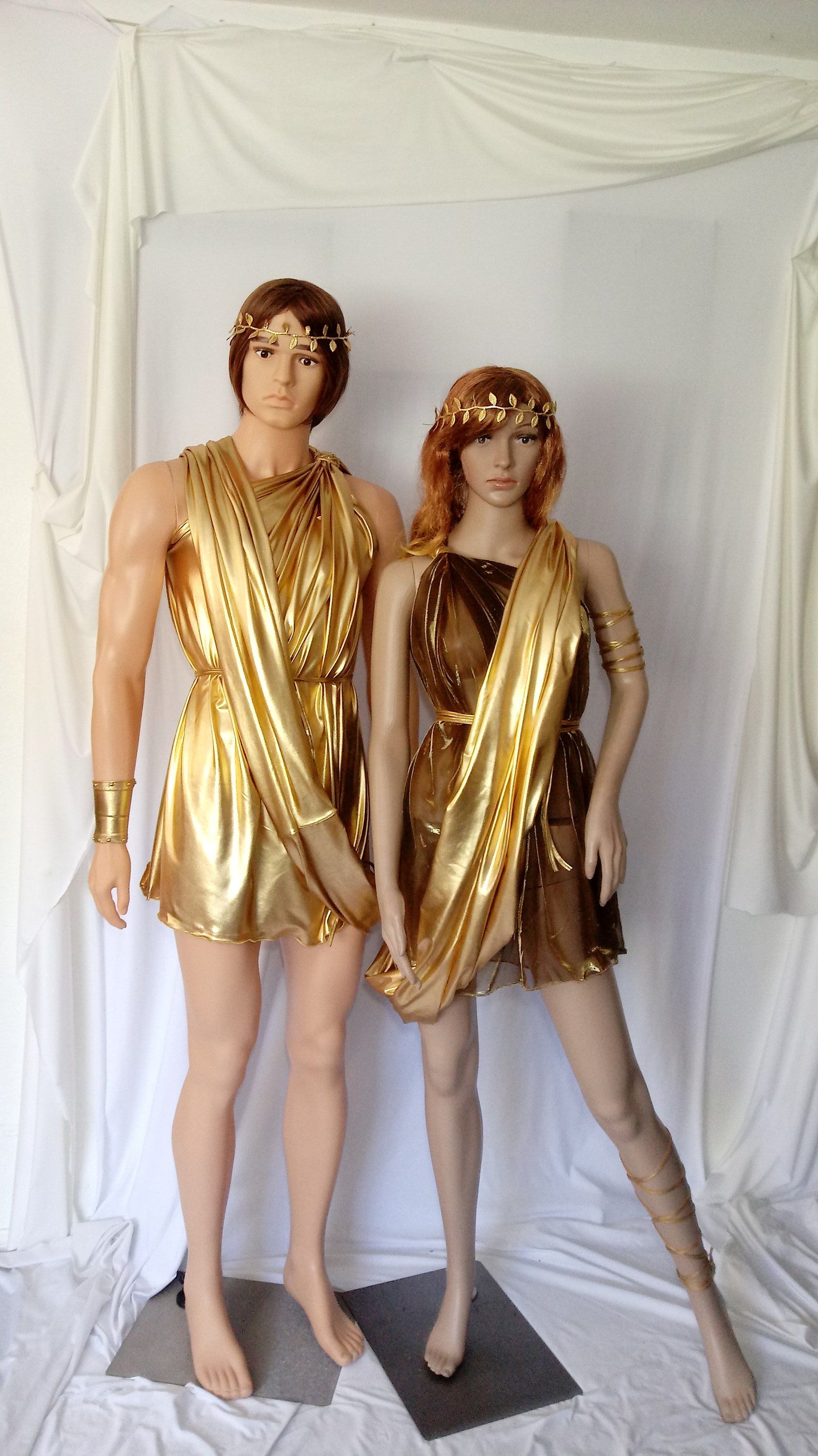Greek Goddess Shoulder Drape Gold Halloween Costume - Etsy