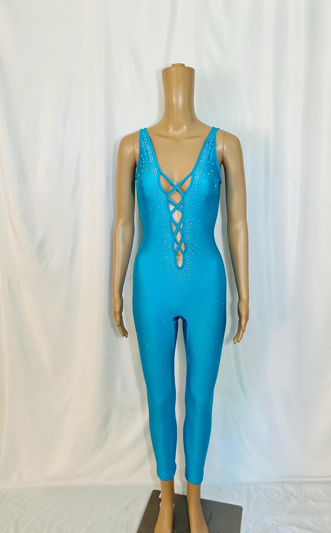 Cher's Iconic Blue Leotard 70s Bodysuit Custom Handmade - Etsy