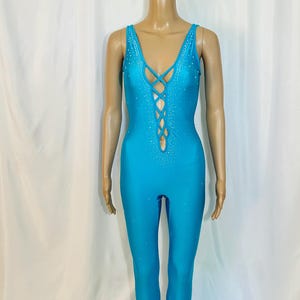 Cher's Iconic Blue Leotard 70s Bodysuit Custom Handmade - Etsy