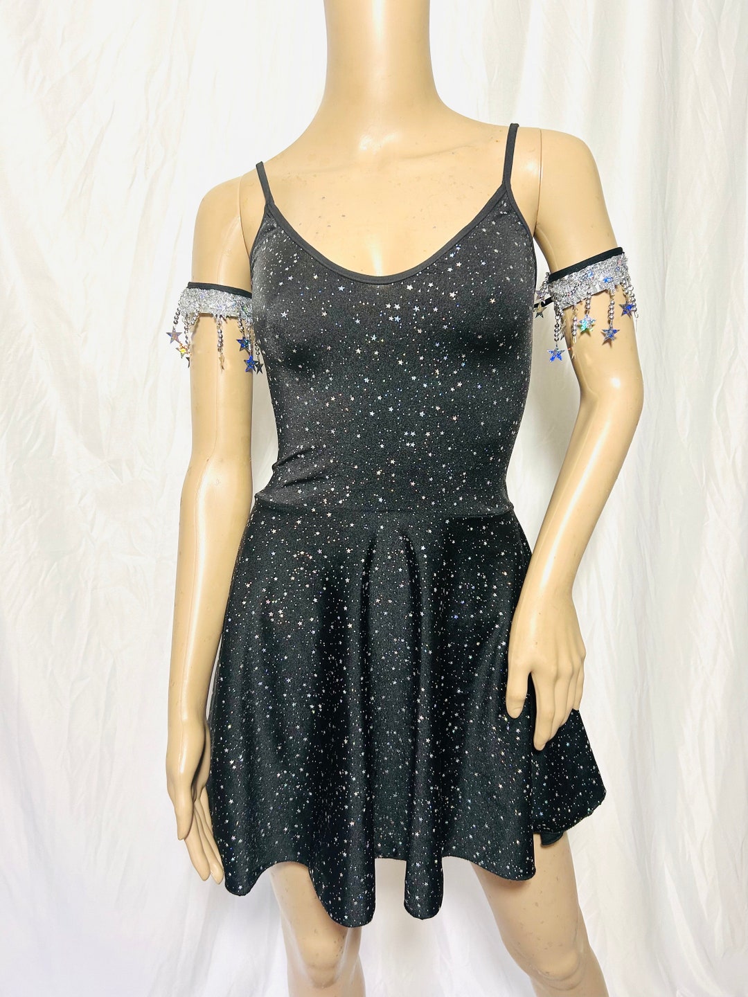 Stars and Moons Galaxy Celestial Rave Festival Dress Pieces Sold ...