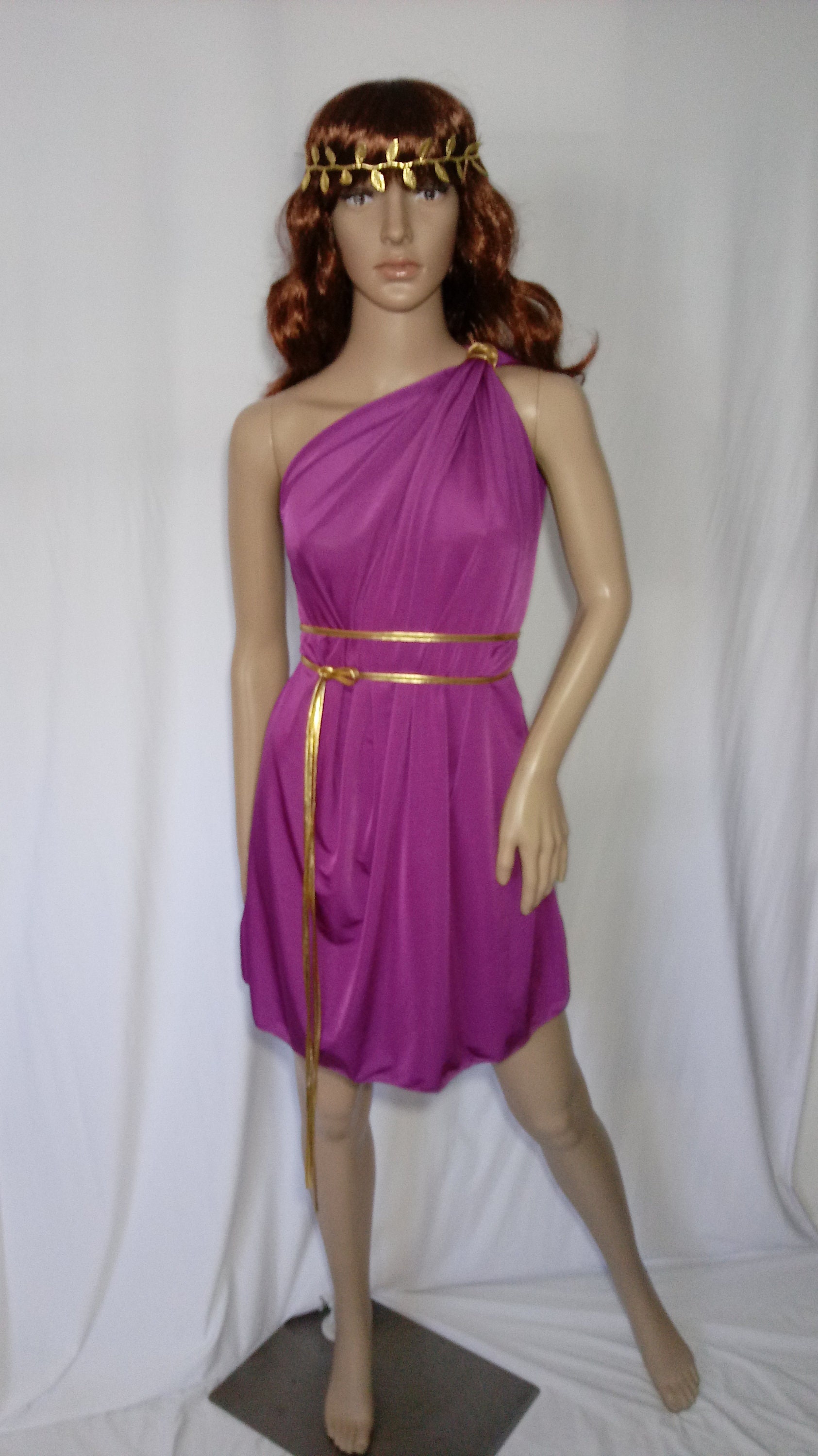 Greek Goddess Toga Gold Halloween Costume - Etsy