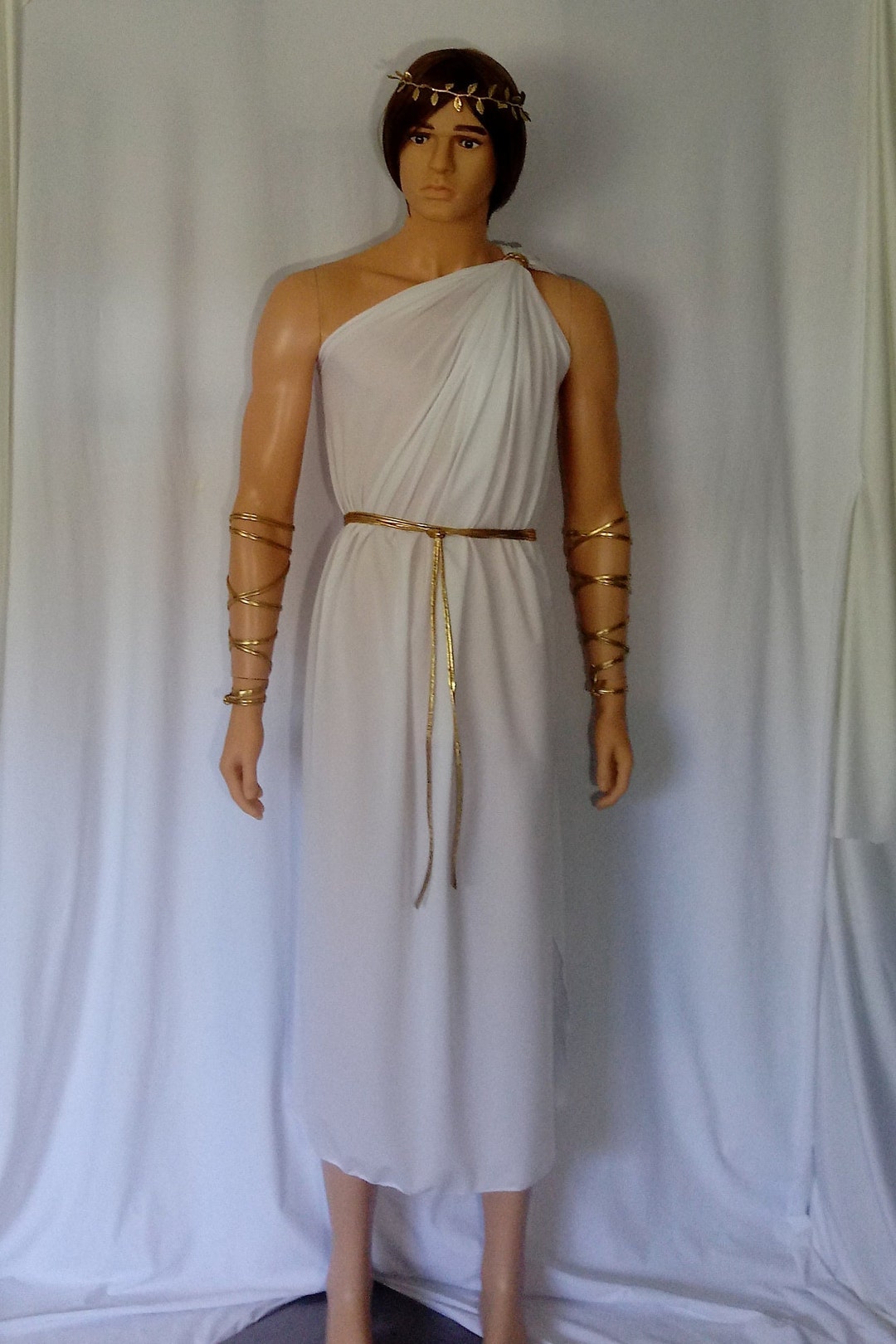 Greek God Toga Spartan Tunic Gold Halloween Costume - Etsy