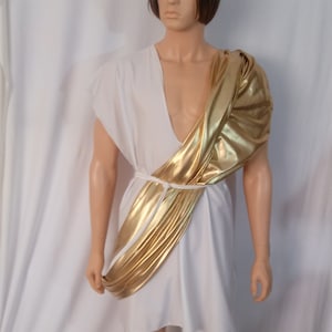 Greek Goddess Shoulder Drape Gold Halloween Costume - Etsy