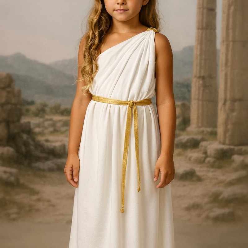 Kids Roman Goddess Costume - Etsy