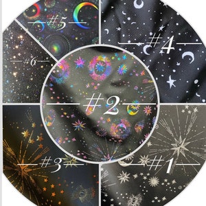 Stars and Moons Galaxy Celestial Rave Festival Outfit Pieces Sold ...