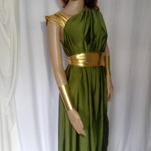 Greek Goddess Toga Gold Halloween Costume - Etsy