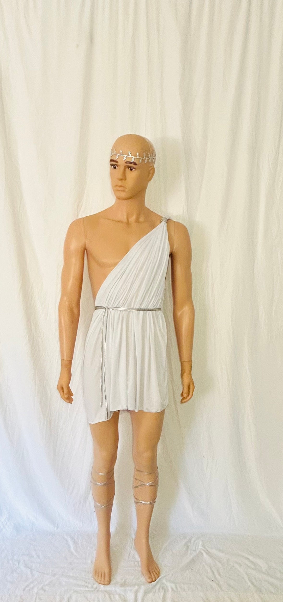 Men’s Greek Goddess Toga. Open Breast Gold Halloween Costume - Etsy UK