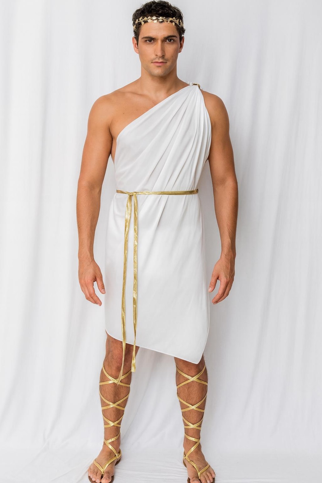 Men’s Gladiator God Toga Gold Party Halloween Costume - Etsy