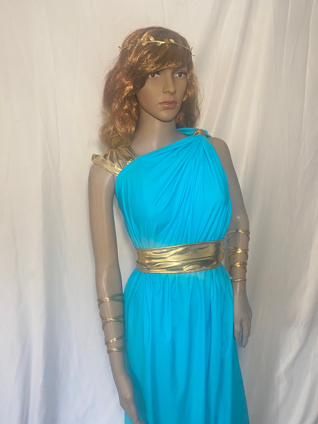 Greek Goddess Toga Gold Halloween Costume - Etsy