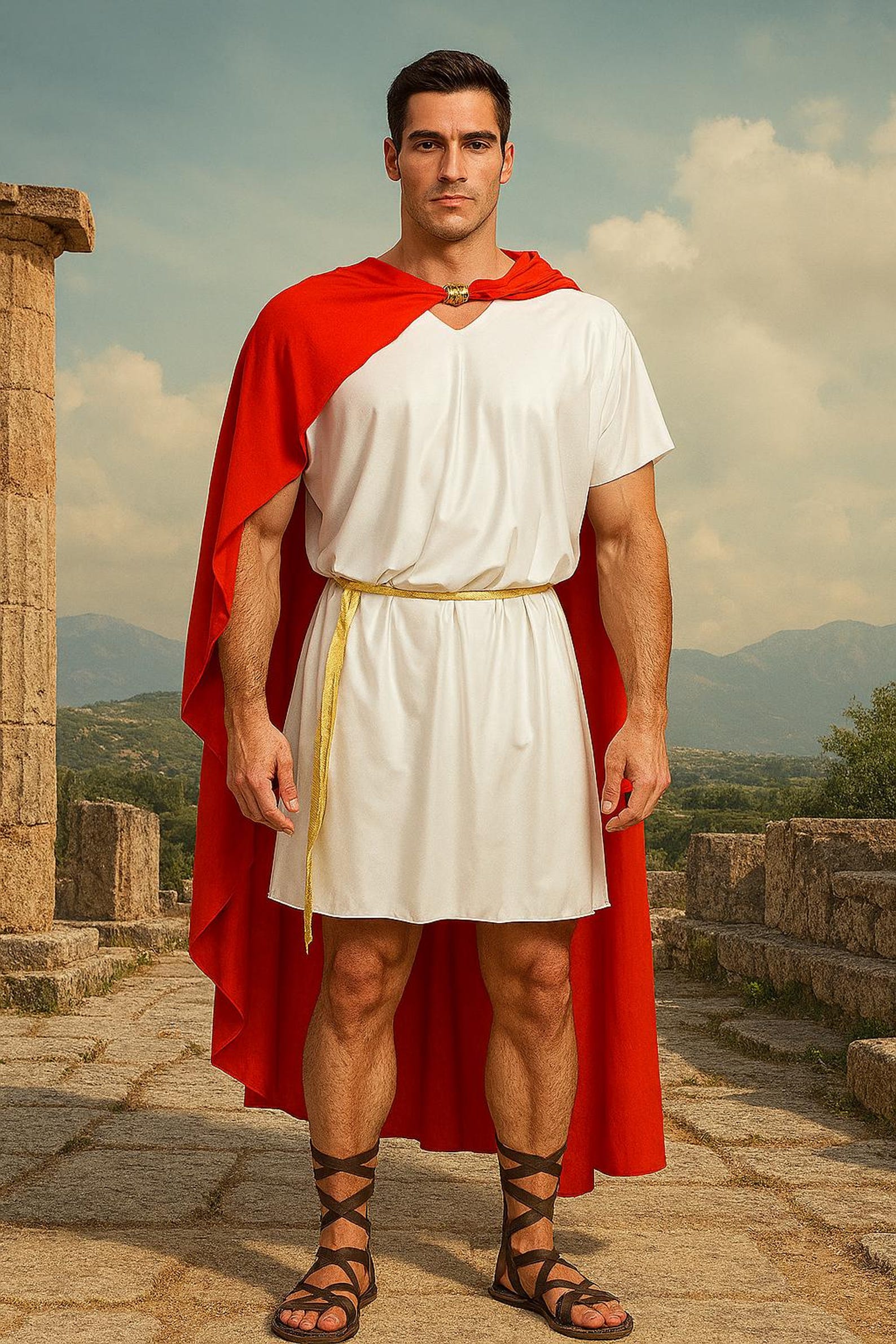Men’s Greek Goddess Tunic Gold Halloween Costume - Etsy