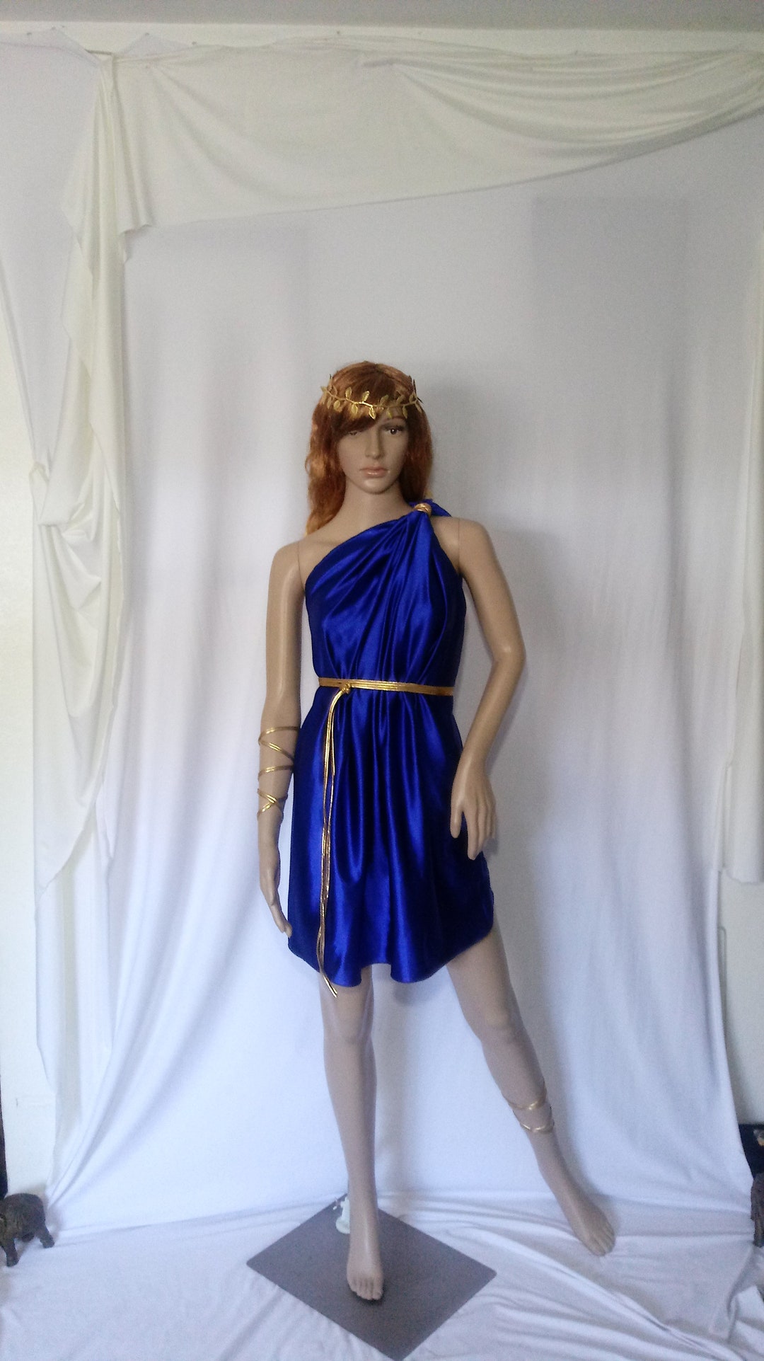 Greek Goddess Toga Gold Halloween Costume - Etsy