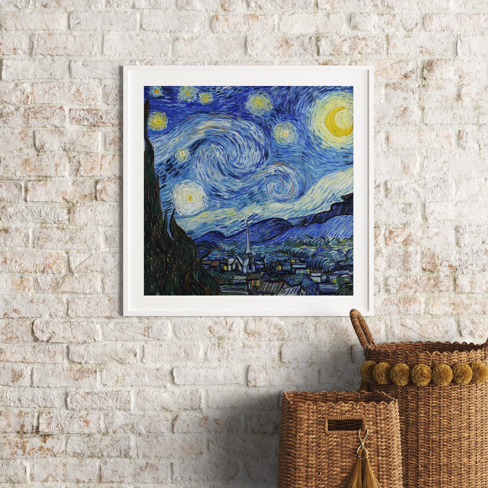 The Starry Night Painting Art Reproduction - Digital Download Print ...