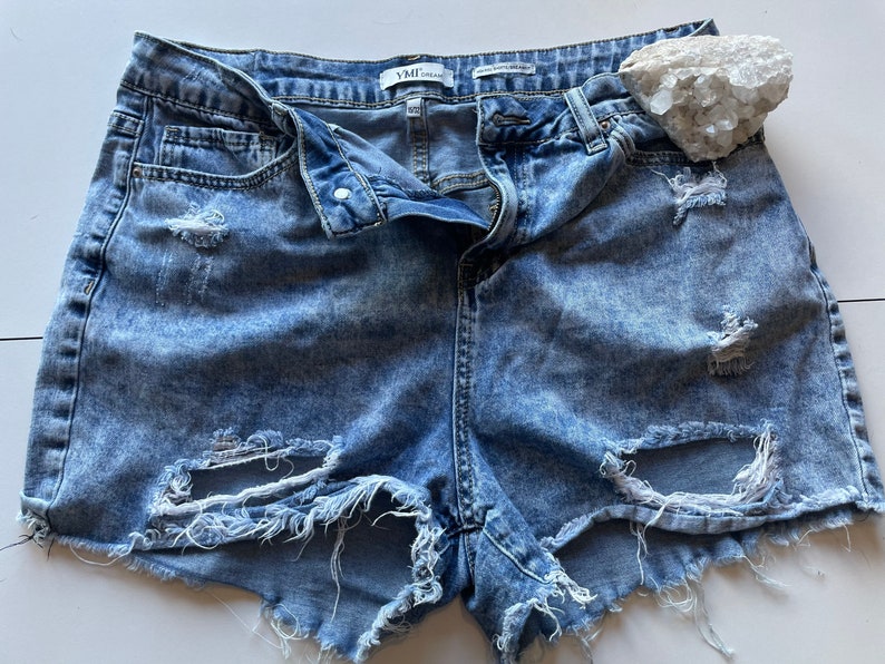Embroidered Jean Shorts - Etsy