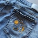 Embroidered Jean Shorts - Etsy
