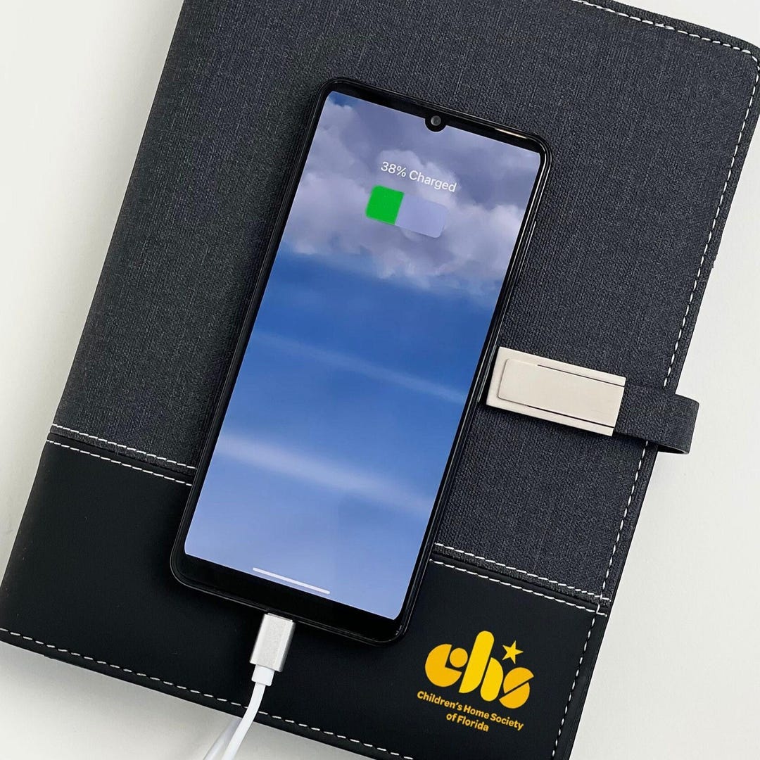 Personalized A5 Smart Notebook With Wireless Charger & Flash Drive - Etsy